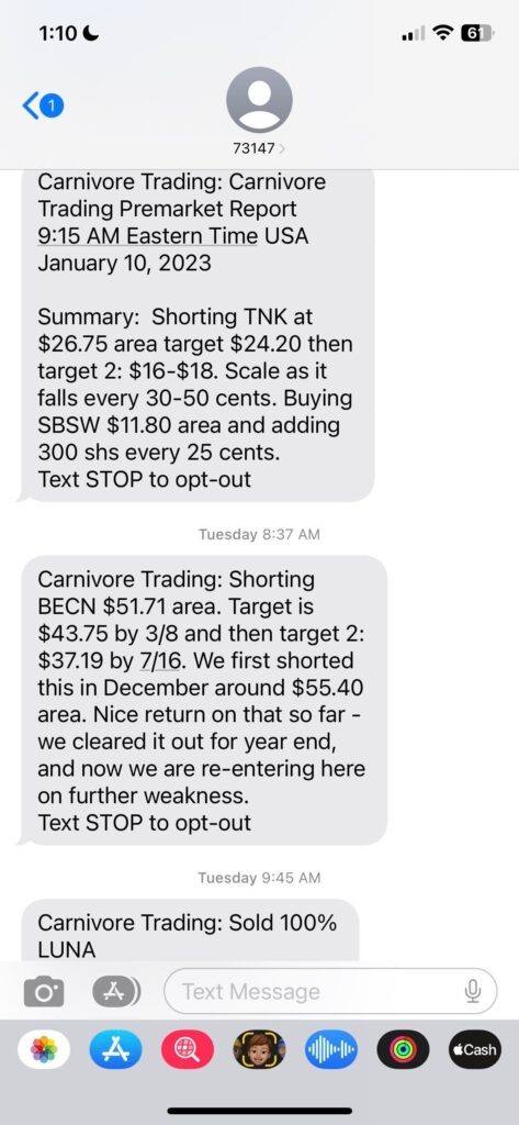 Swing Trade Alert Service | Stock Picks & Live Trade Alerts | Carnivore ...