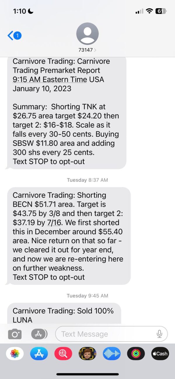 Swing Trade Alert Service | Stock Picks & Live Trade Alerts | Carnivore ...